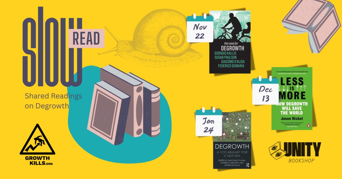 [EN] SlowRead: Shared Readings on Degrowth — Extinction Rebellion Belgium